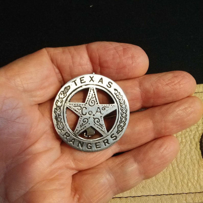 Texas Rangers Company "a" Badge With Pin Back (made in the USA) - Etsy
