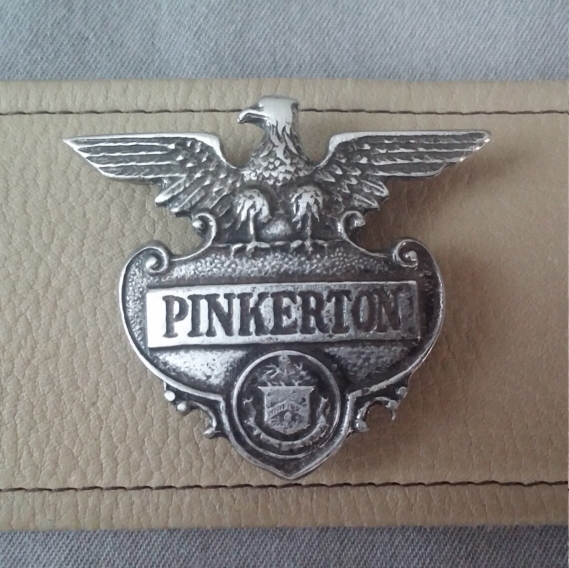Pinkerton Badge With Pin Back Old West Badges Wild West | Etsy