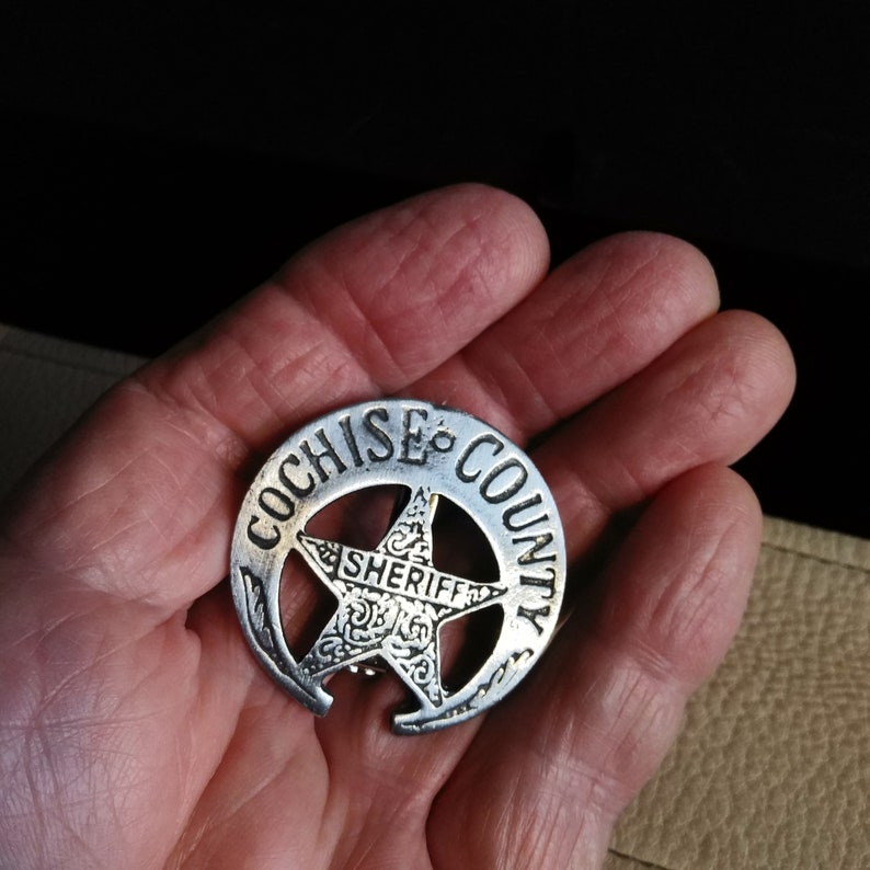 Cochise County Sheriff Badge With Pin Back made in the USA - Etsy