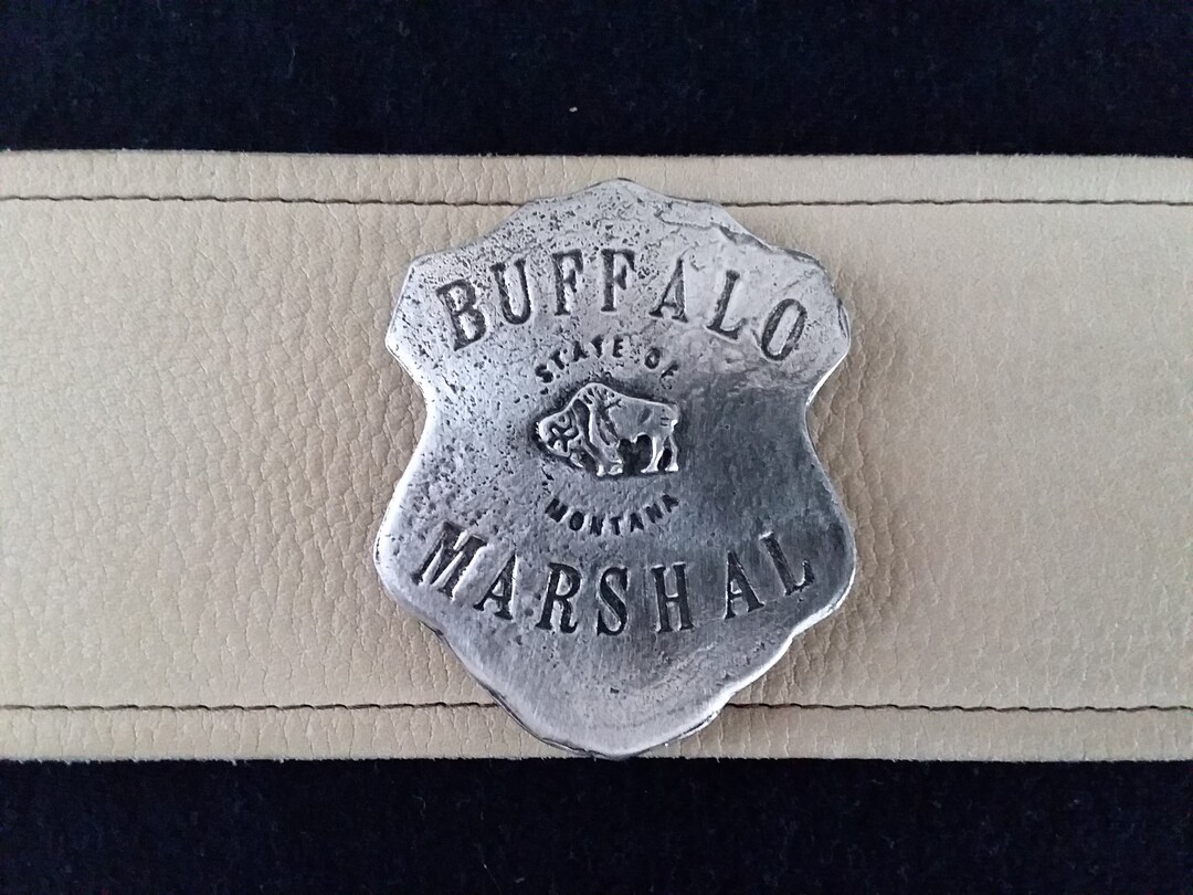 Buffalo Marshal Montana Badge With Pin Back, Old West Badges, Wild West ...