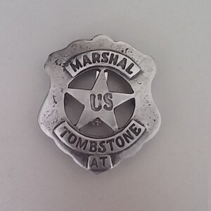 Marshall Tombstone U. S. Arizona Territory Badge With Pin Back - Etsy