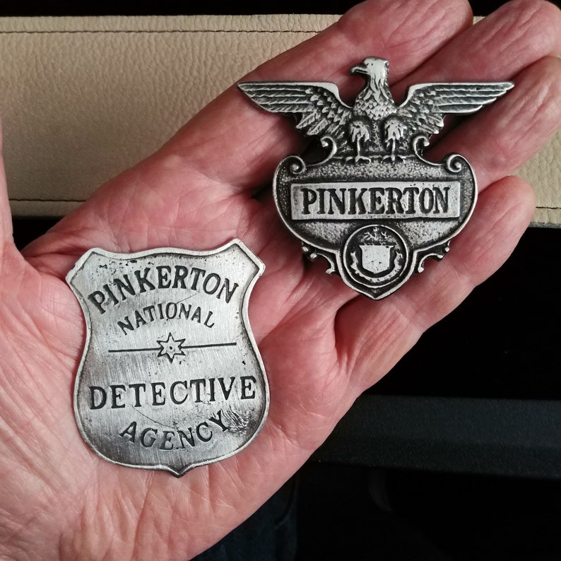 Pinkerton and Pinkerton Detective Agency Badge TWO Badges - Etsy