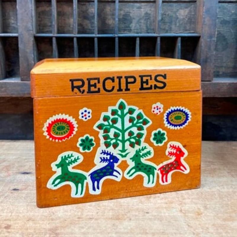 Retro Recipe Box - Etsy