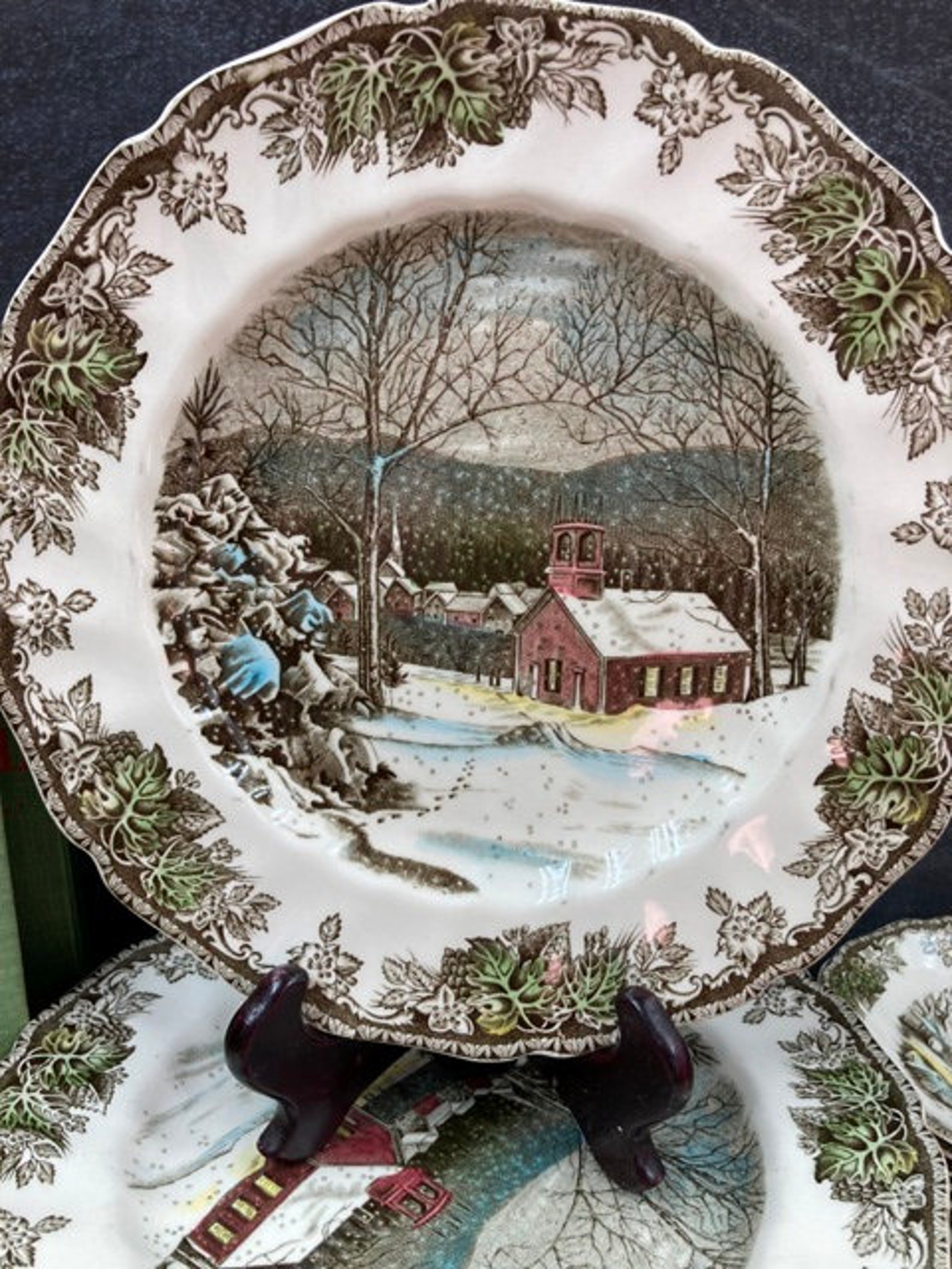Johnson Brothers Friendly Village Plates Tea Cups Saucers - Etsy