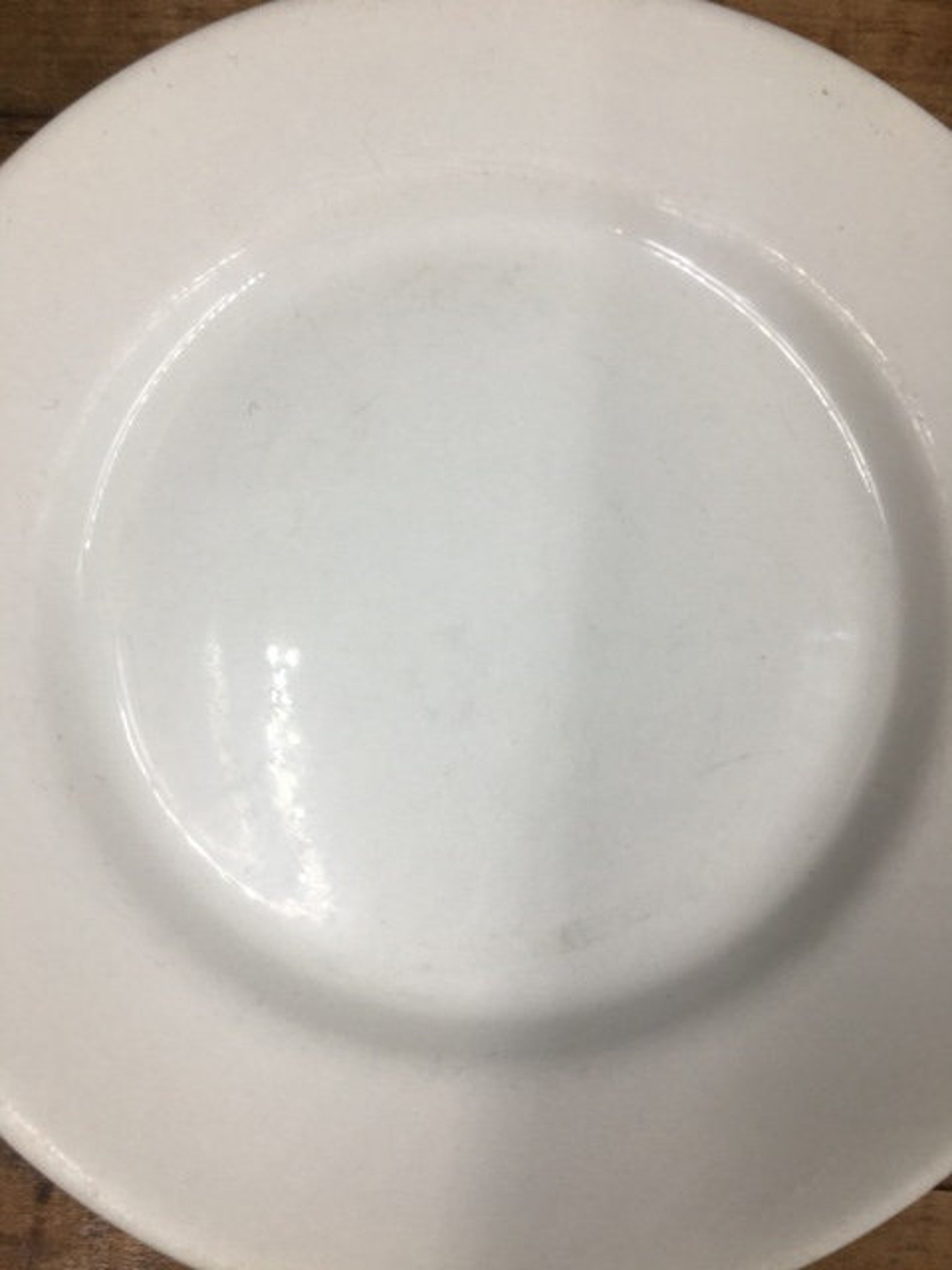 White Ironstone Plates 3 Plates 9 Size Farmhouse Rustic | Etsy