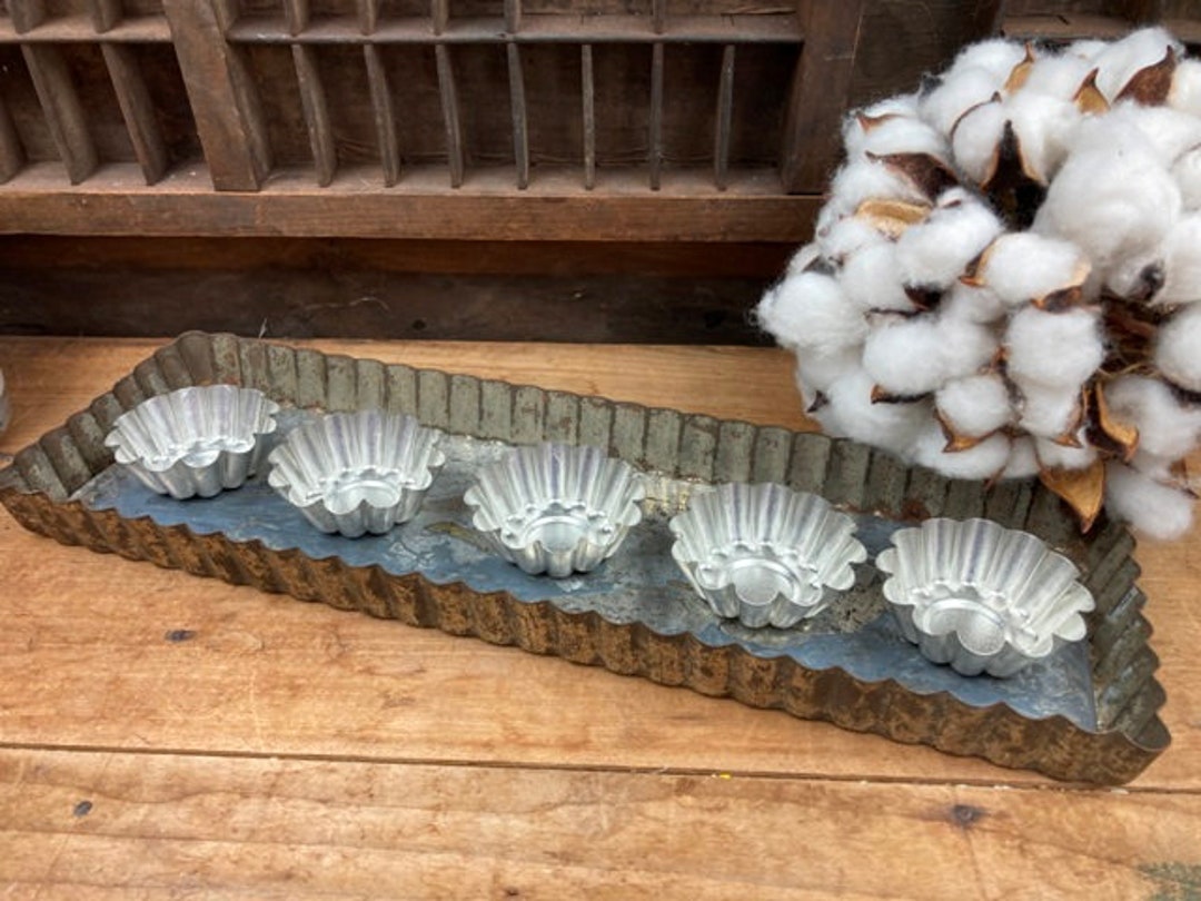 Rustic Tart Pan With Swedish Tiny Tartlet Pans Rectangular Primitive ...