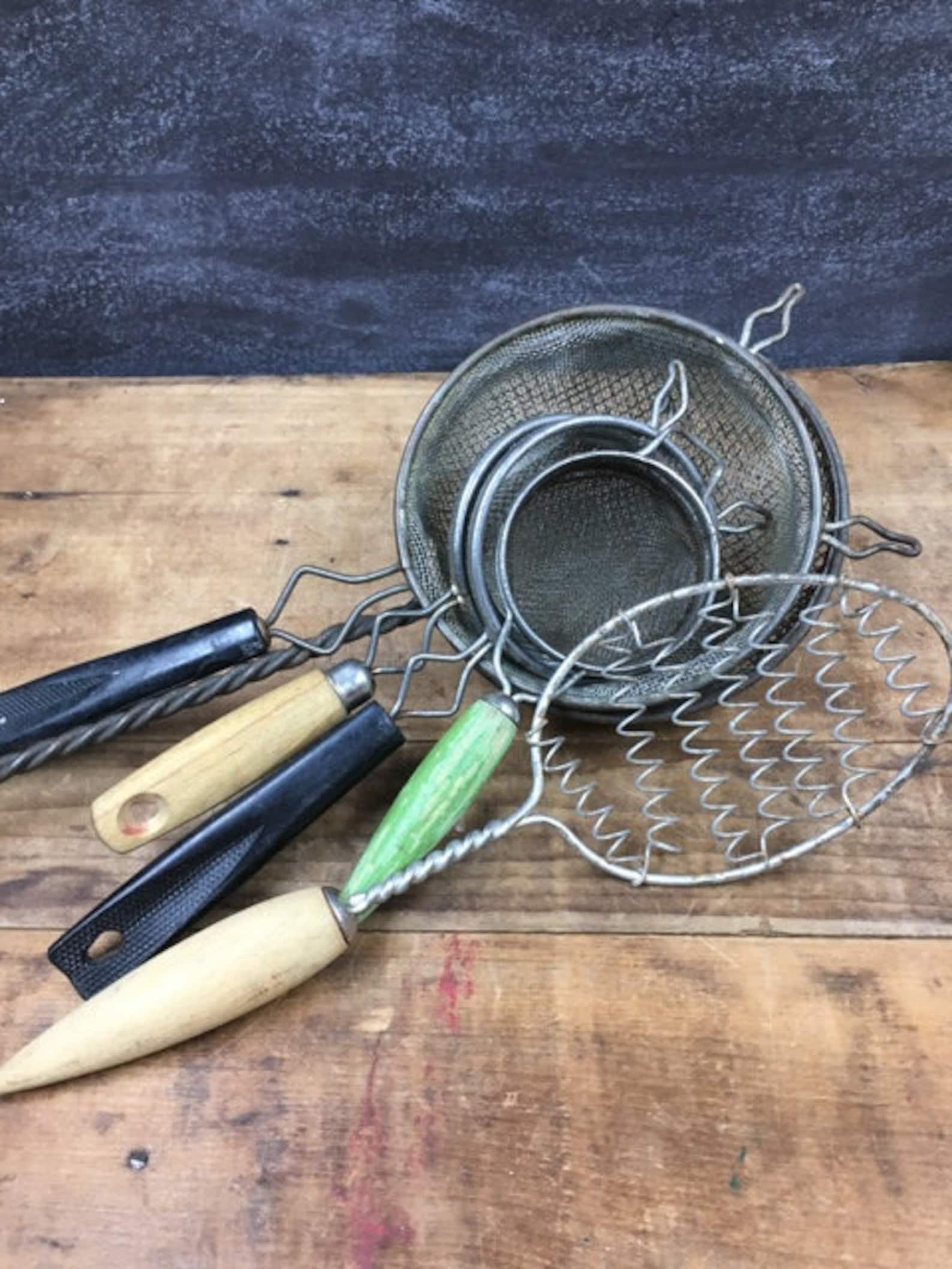 Wire Strainers Collection 6 Kitchen Utensils Vintage Antique - Etsy