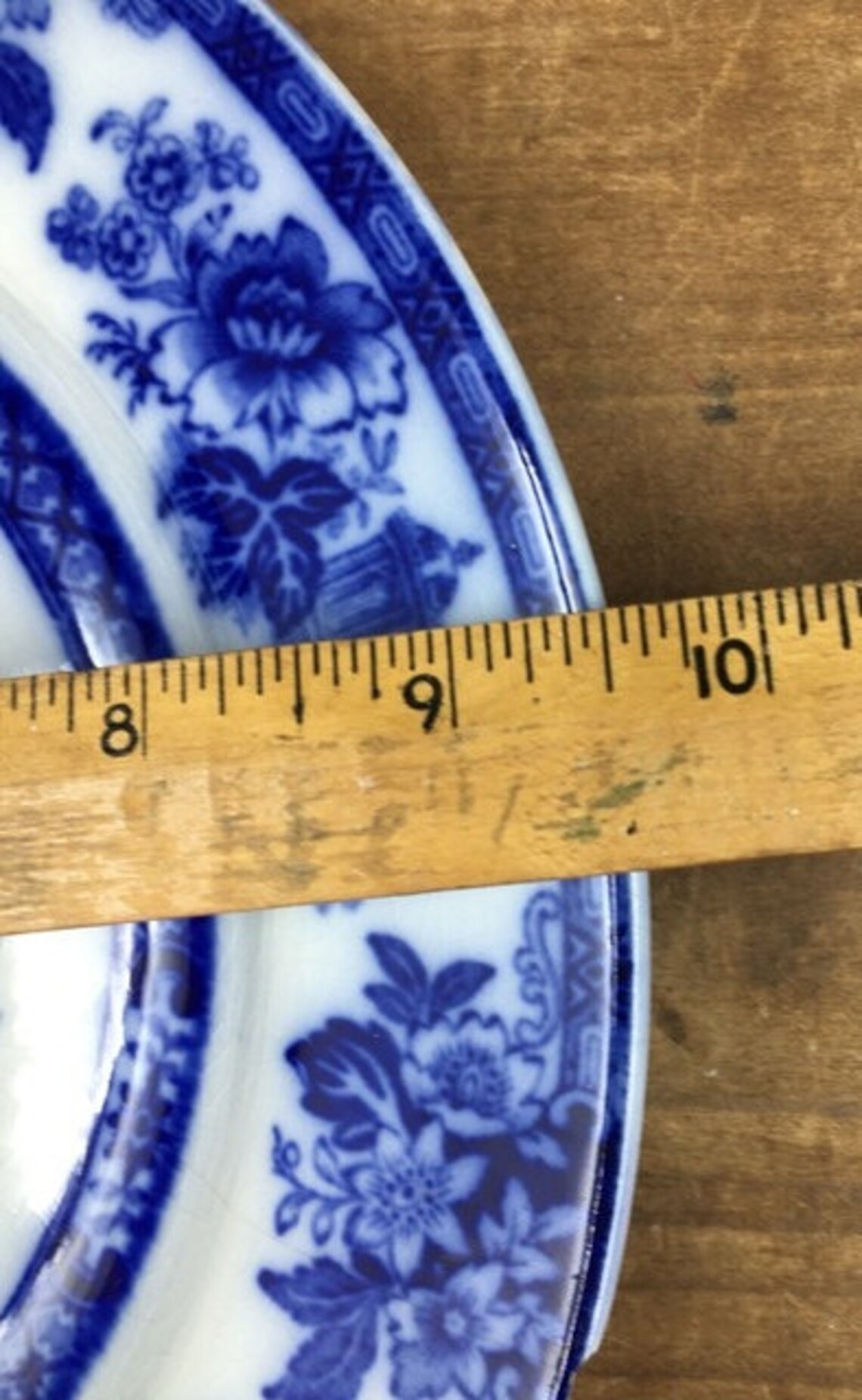 Flow Blue Plate Royal Doulton Madras Pattern Antique - Etsy