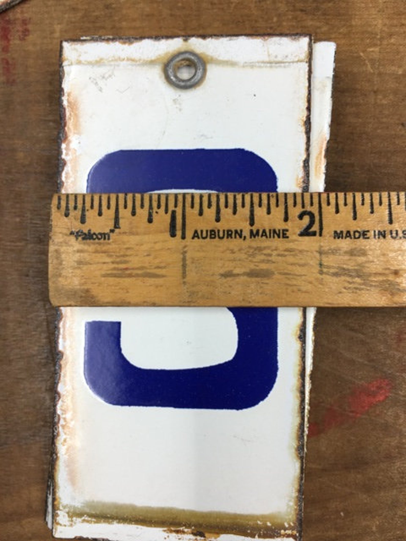 Small Porcelain Letters Antique Enamel Letter Plates With - Etsy