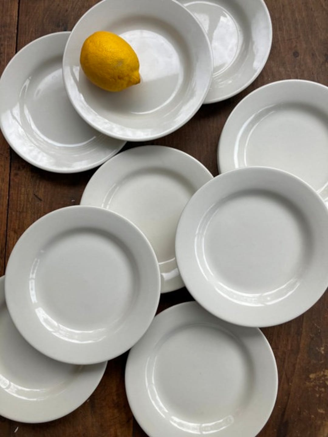 Vintage Ultima Stoneware Plate: White Bread Plate, Rustic Farmhouse ...