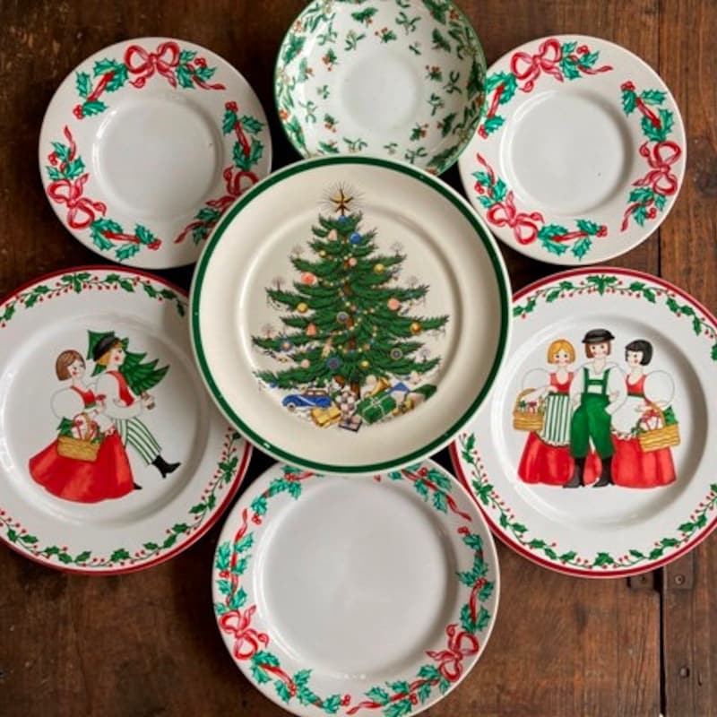 Christmas Plates - Etsy