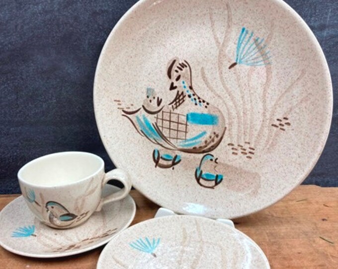 Red Wing China Bob White Pattern Dinner Plates Bread Butter Plates or ...