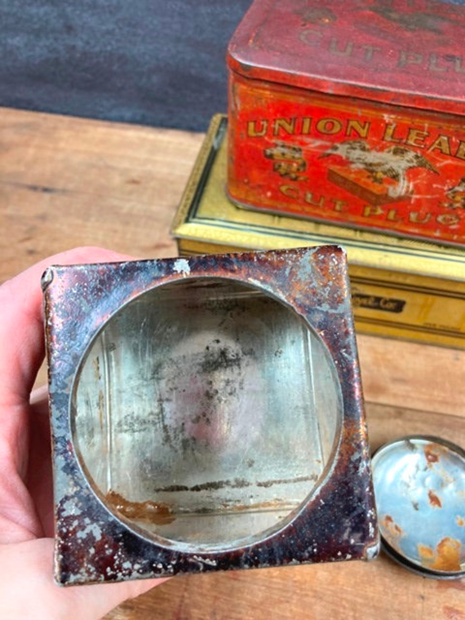 Red and Gold Tins Three Vintage Tins Spice Tin Cu Plug Tin the - Etsy