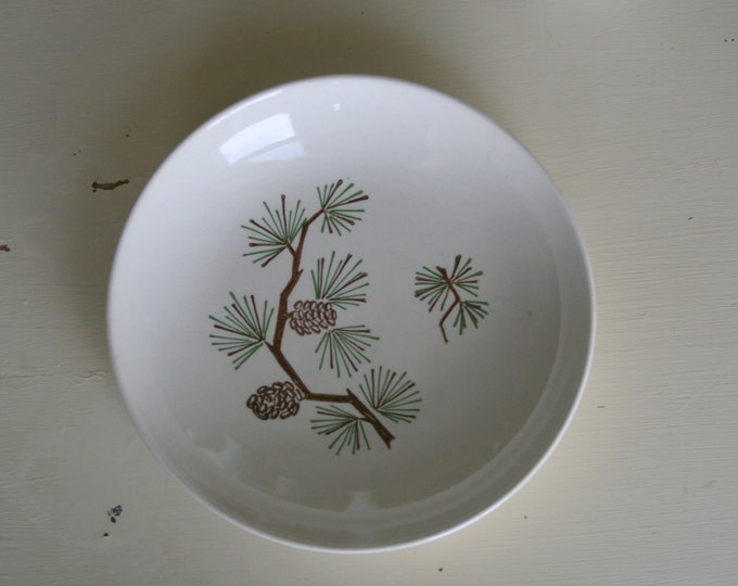 Vintage Pine Cone Plate, Ovenproof Dinnerware, Hand Decorated - Etsy