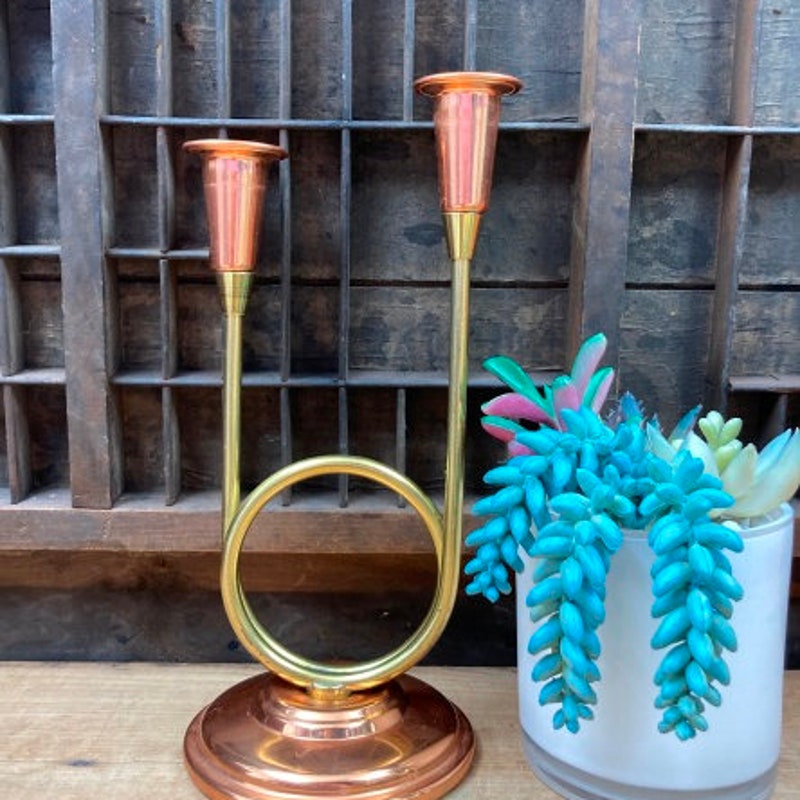Candle Holder Copper - Etsy