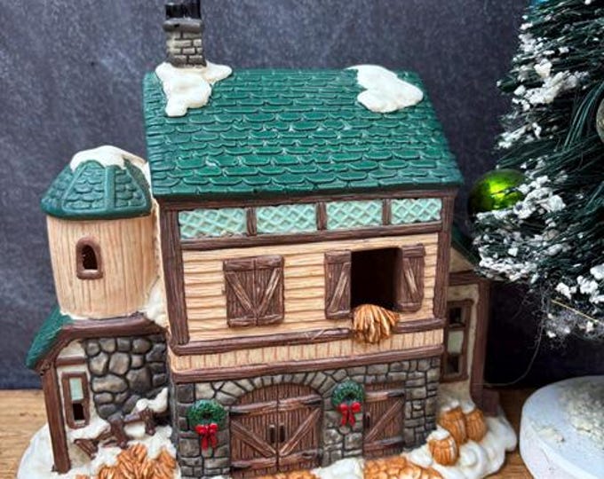 Vintage Christmas Village Barn - Walmart Dept 18 - Original Packaging ...
