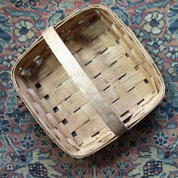Wood Slat Basket - Etsy