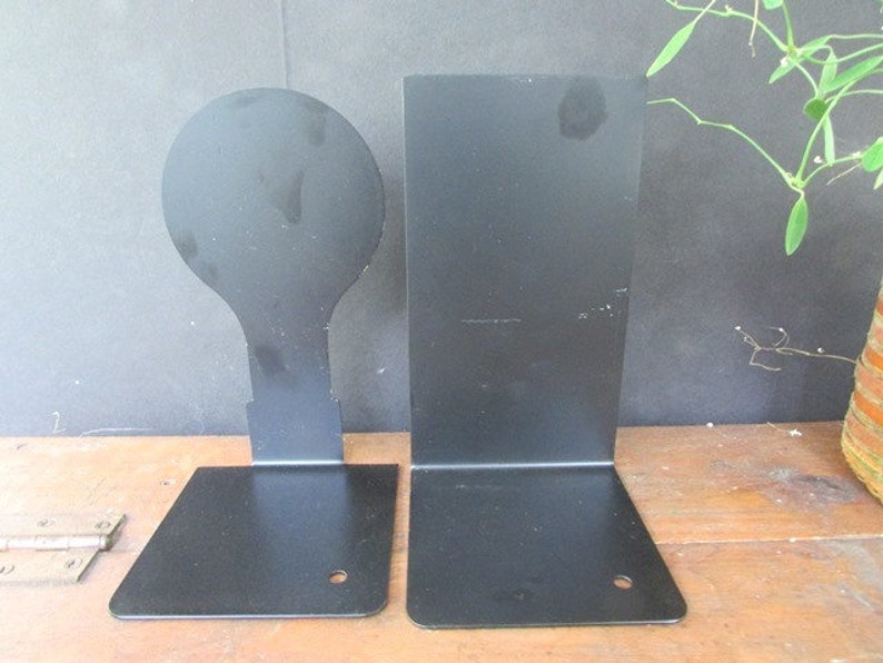 Bookends Mid Century Modern Metal POP ART Graphics Hyde Park - Etsy