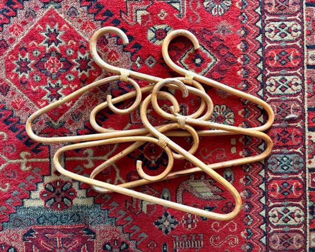 Vintage Bamboo Clothing Hanger, 1970s Boho Decor (sold Individually) - Etsy