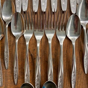 MCM Flatware Radiant Rose Midcentury Superior Stainless Silverware Set ...