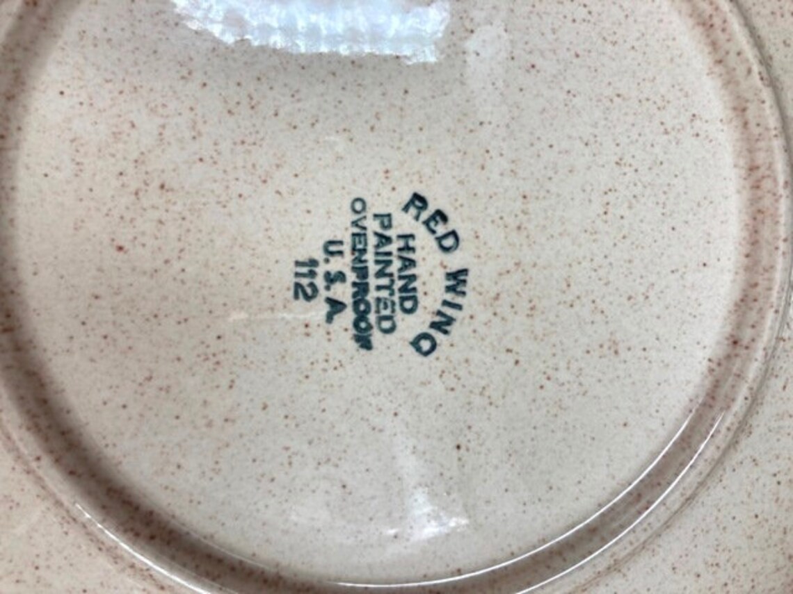 Red Wing China Bob White Pattern Dinner Plates Bread Butter | Etsy