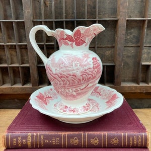 Red Transferware - Etsy