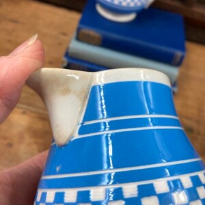 Villeroy & Boch Small or Medium Sized Pitcher Dresden Checker Ware Blue ...