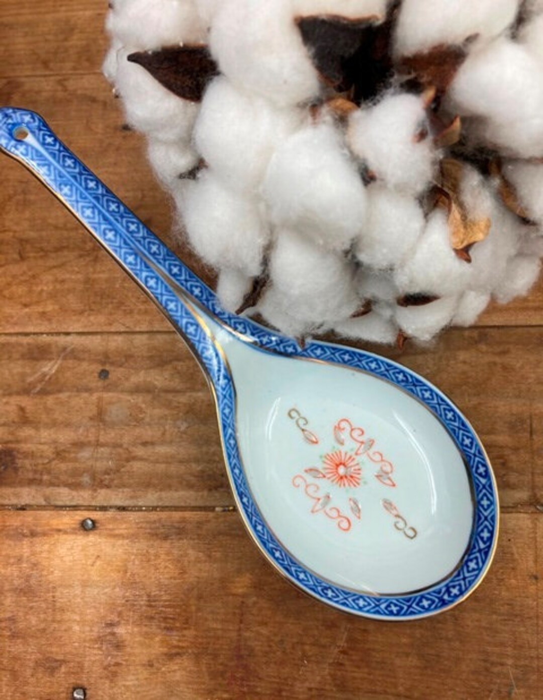 Vintage Rice Ware Chinese Serving Spoon or Spoon Rest Made in China ...