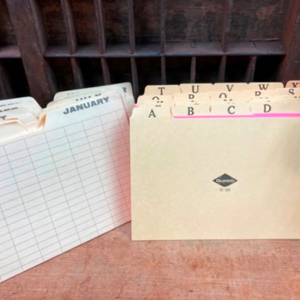 Alphabet Index Cards - Etsy