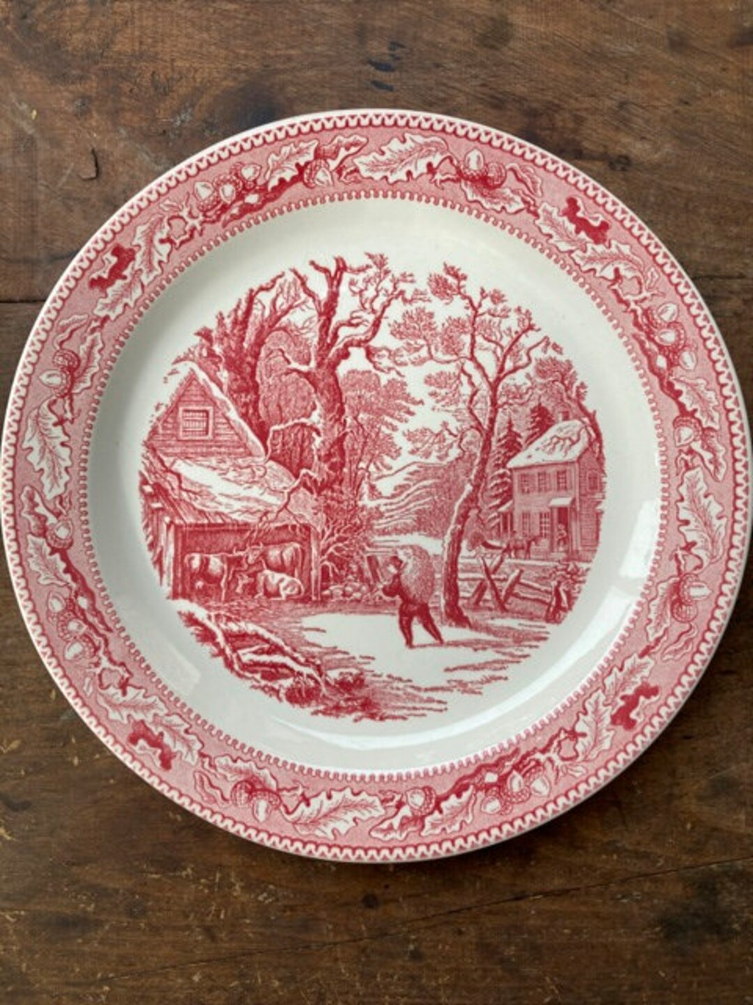 Vintage Memory Lane Royal China Large Chop Plate or Round - Etsy