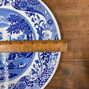 Spode Blue Italian Cake Plate or Cheese Tray Blue White Porcelain Made ...