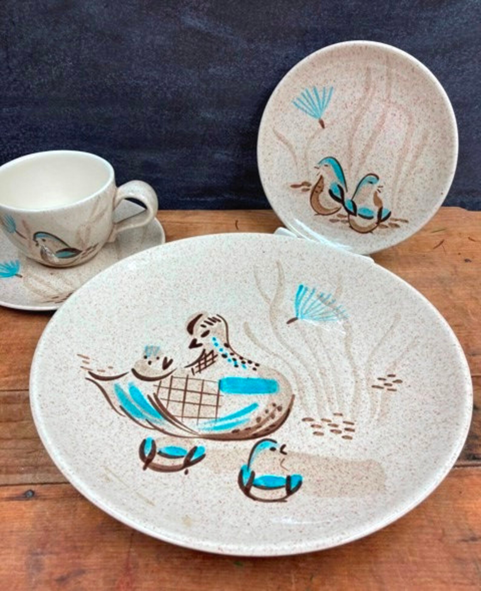 Red Wing China Bob White Pattern Dinner Plates Bread Butter | Etsy