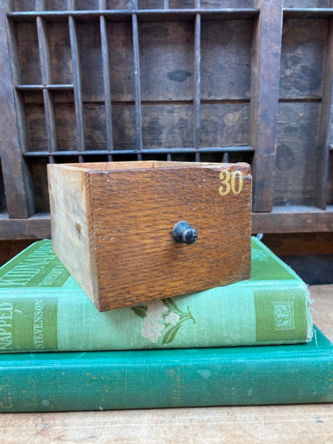 Vintage Old Shop Drawer Unique Storage Worn Hardware Drawer With ...