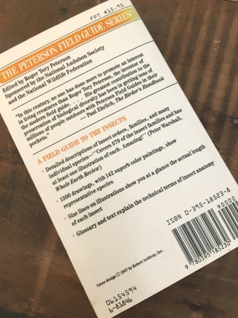 Insects Peterson Field Guides by Donald J Borror Richard E | Etsy