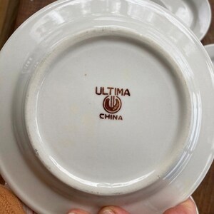 Vintage Ultima Stoneware Plate: White Bread Plate, Rustic Farmhouse ...