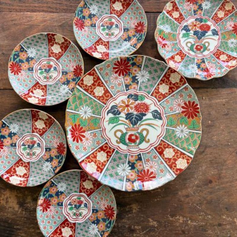 Japanese Arita Imari Fan - Etsy