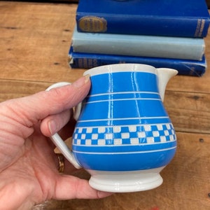 Villeroy & Boch Small or Medium Sized Pitcher Dresden Checker Ware Blue ...
