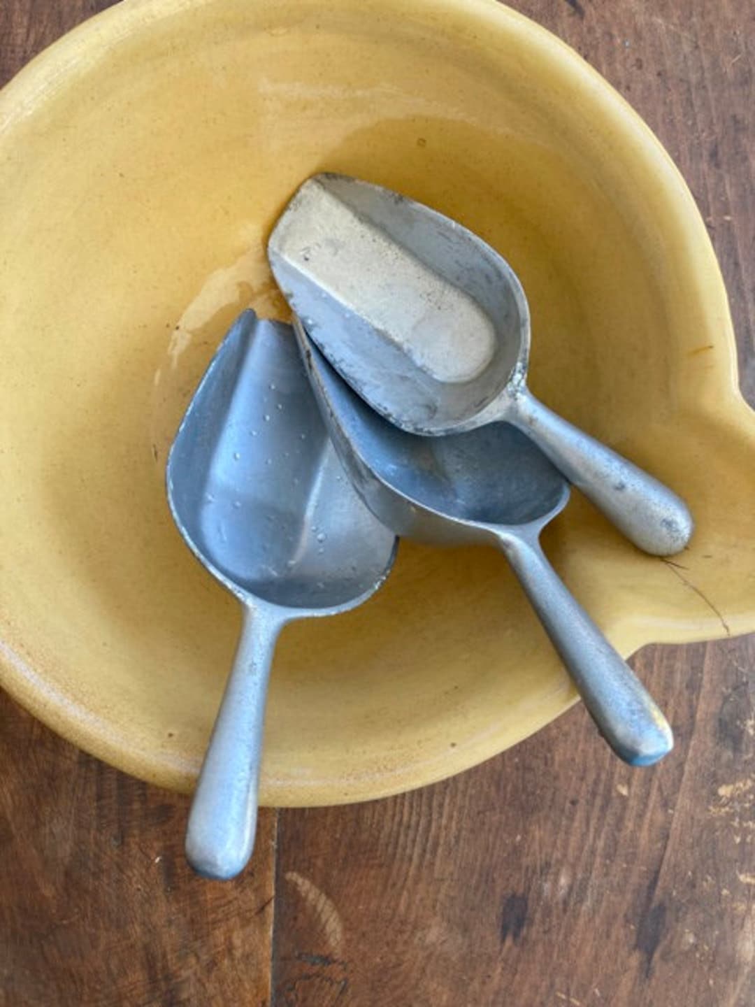Aluminum Measuring Scoop: Rustic Farmhouse Kitchen Grain Scoop - Etsy