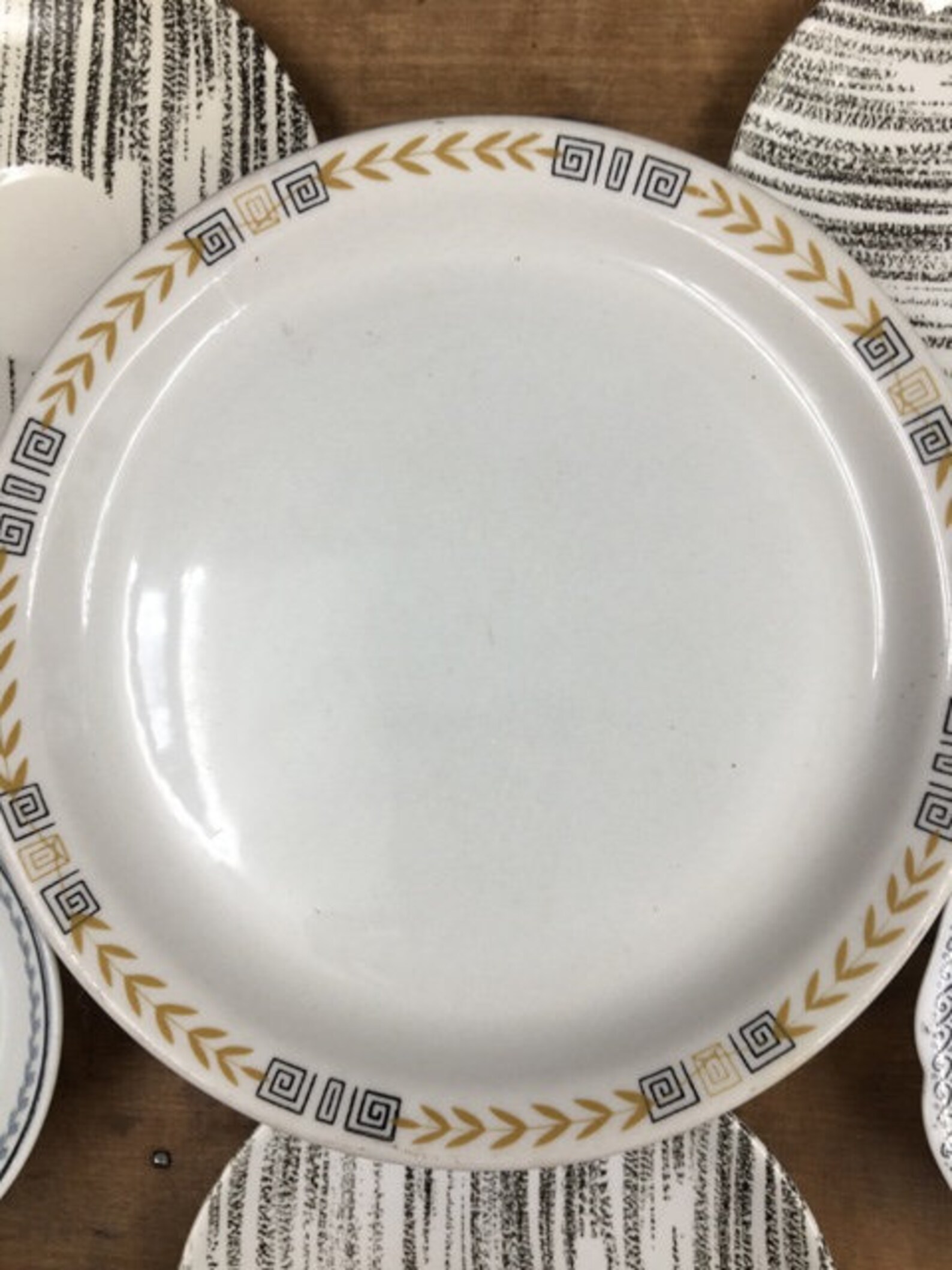 Black Transferware and Plates and Saucers Farmhouse Wall Decor - Etsy