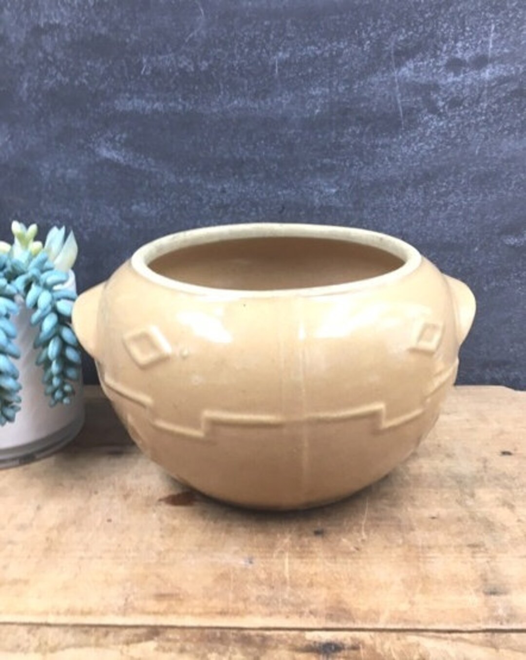 Vintage Brown Crock American Pottery Stoneware Antique Americana ...