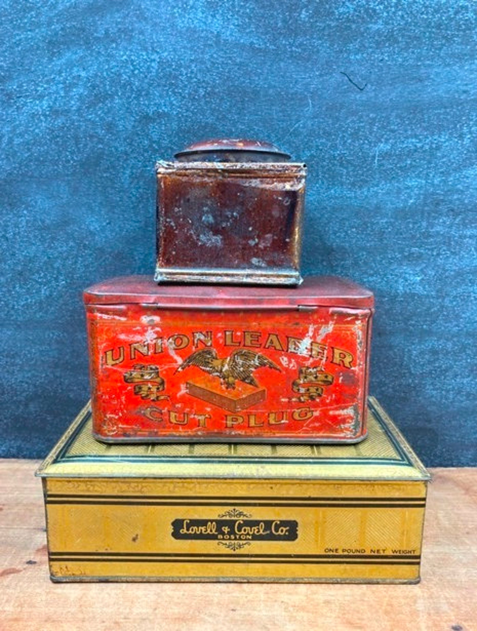 Red and Gold Tins Three Vintage Tins Spice Tin Cu Plug Tin the - Etsy
