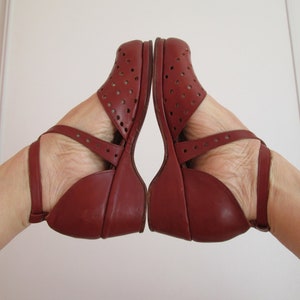 1940s Stunning Swinging Strappy Sandals / Deadstock Vintage 40s Rusty ...