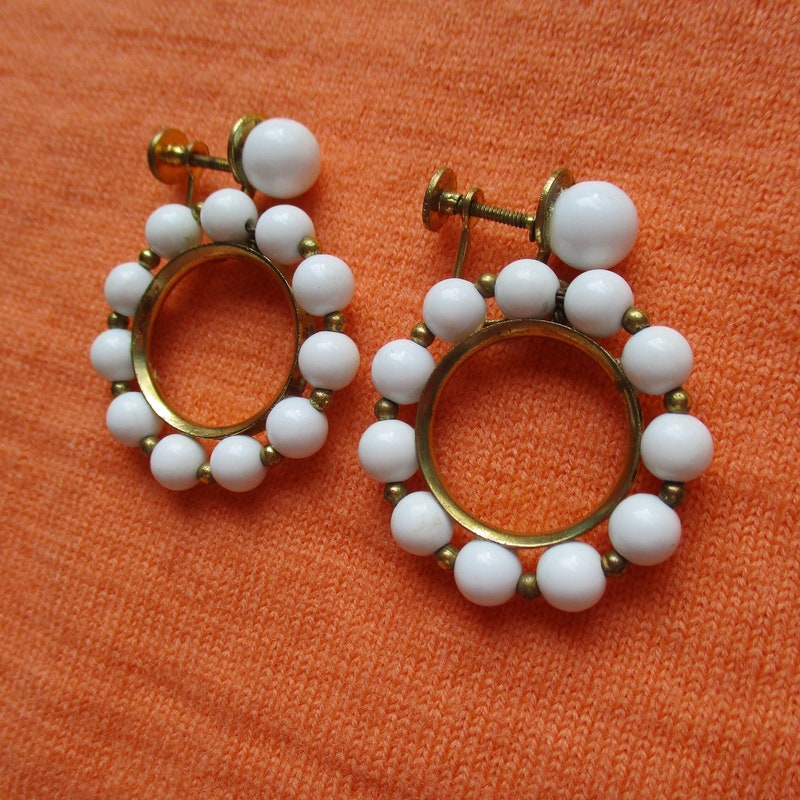 1950s Hoop Earrings - Etsy