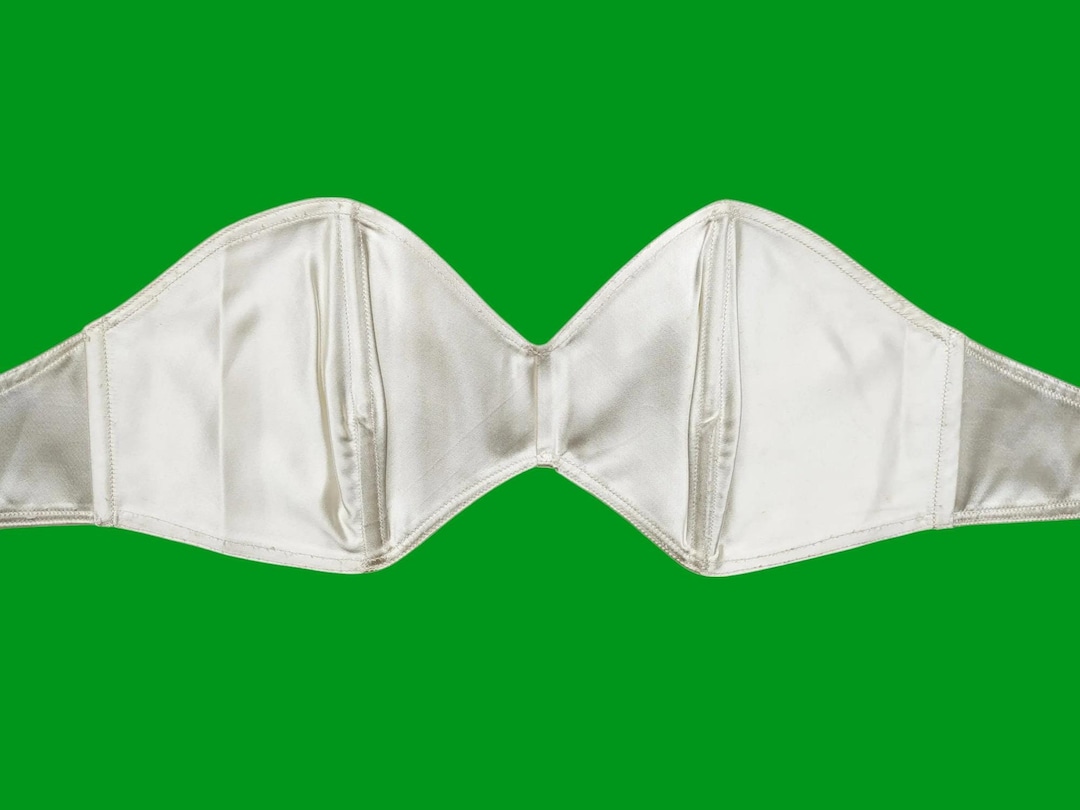 1940s Brgitte Bullet Bra / Deadstock Vintage 40s French White Satin ...