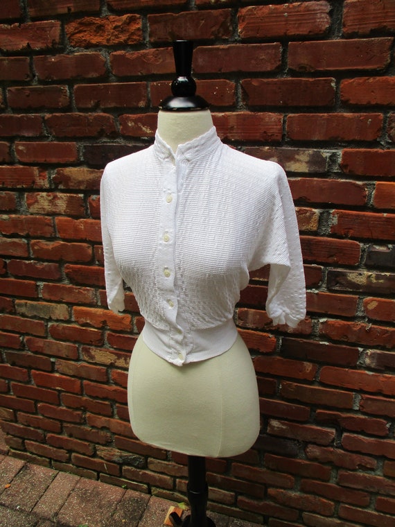 1950s Rockin' Ruby Jumper / Deadstock Vintage 50s Whi… - Gem