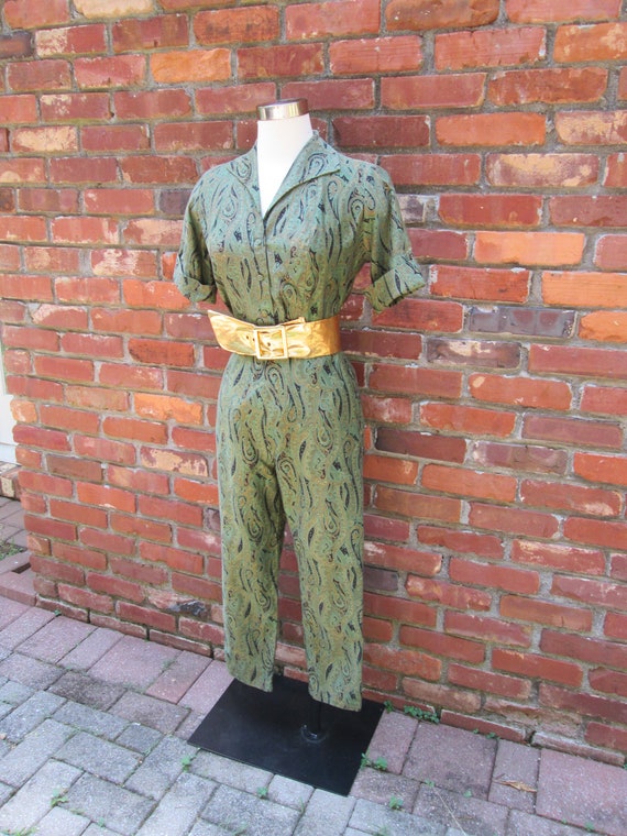 1950s Babelicious Bombshell Catsuit / Vintage 50s Blo… - Gem