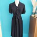 1940s Francoise Fabulous French Frock / Vintage 40s Black Crepe Dress ...