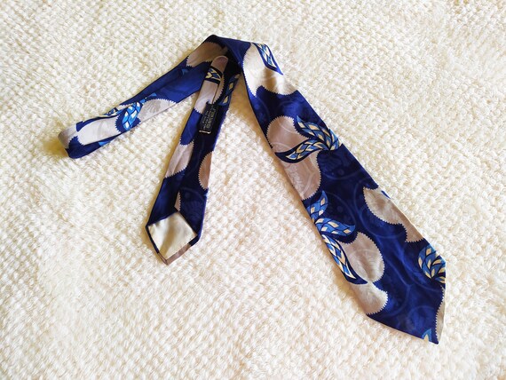 1940s Brad Beautiful Birds of Paradise Necktie / Vint… - Gem