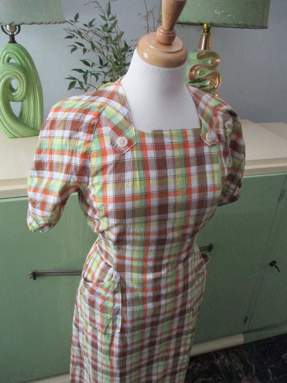 1930s 1940s Dottie Darling Day Dress / Deadstock Vint… - Gem