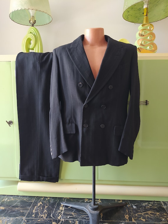 1930s 1940s Gary Gallant Gangster Suit / Vintage 30s … - Gem